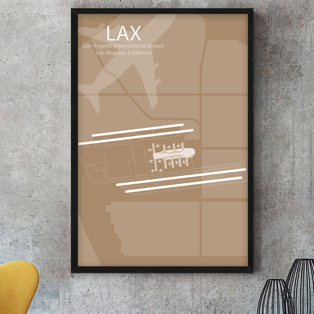 LAX - Los Angeles Airport Runway Map – GeoJango Maps
