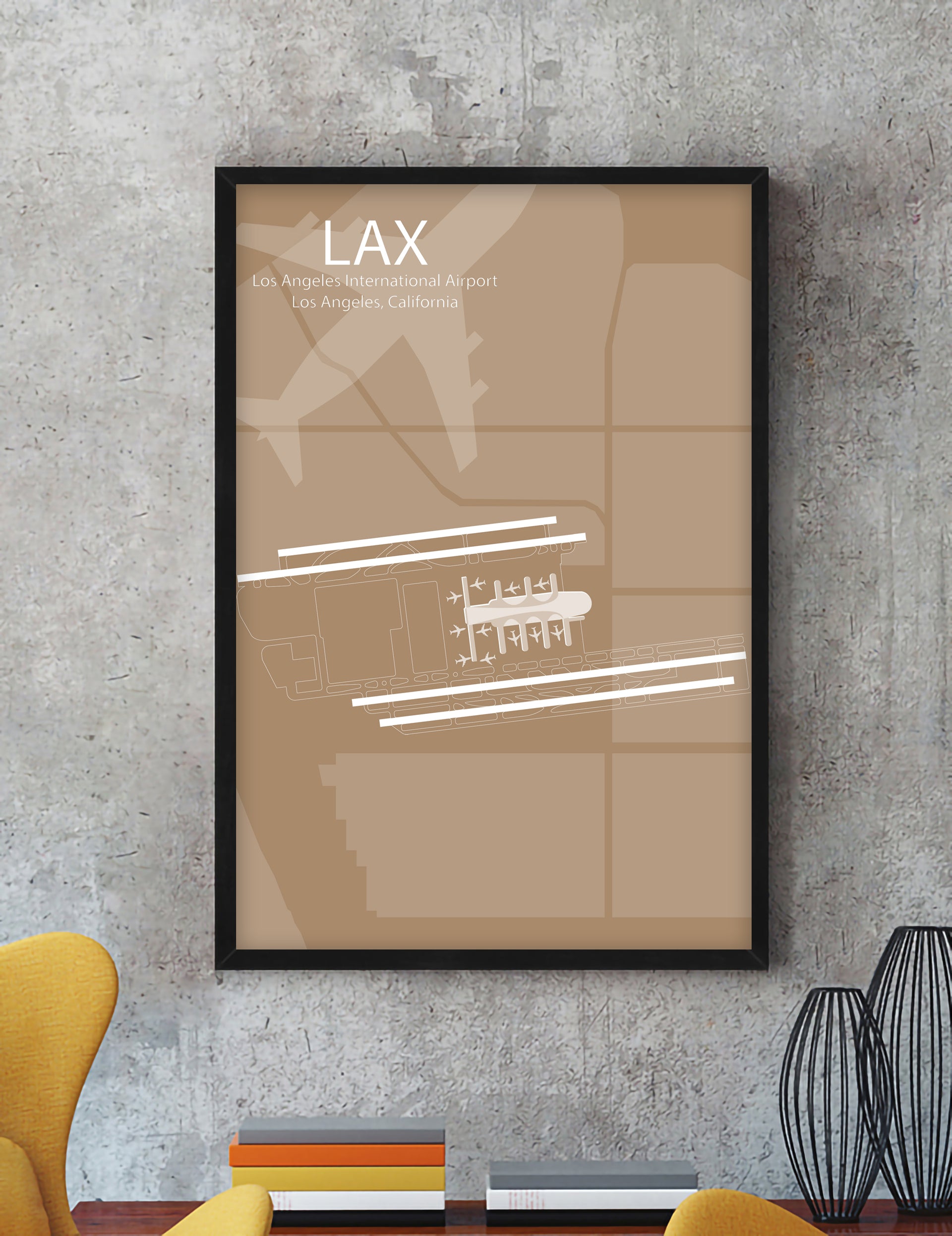 LAX - Los Angeles Airport Runway Map – GeoJango Maps