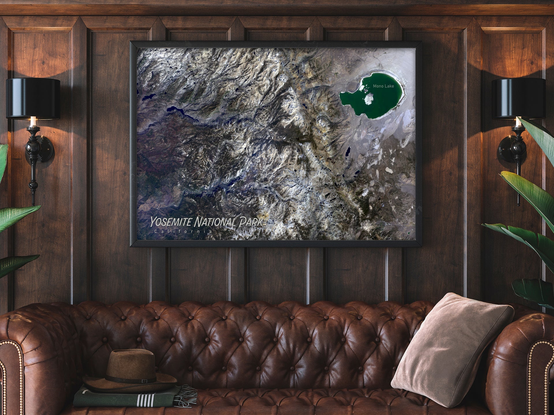Yosemite Satellite National Park Map – GeoJango Maps
