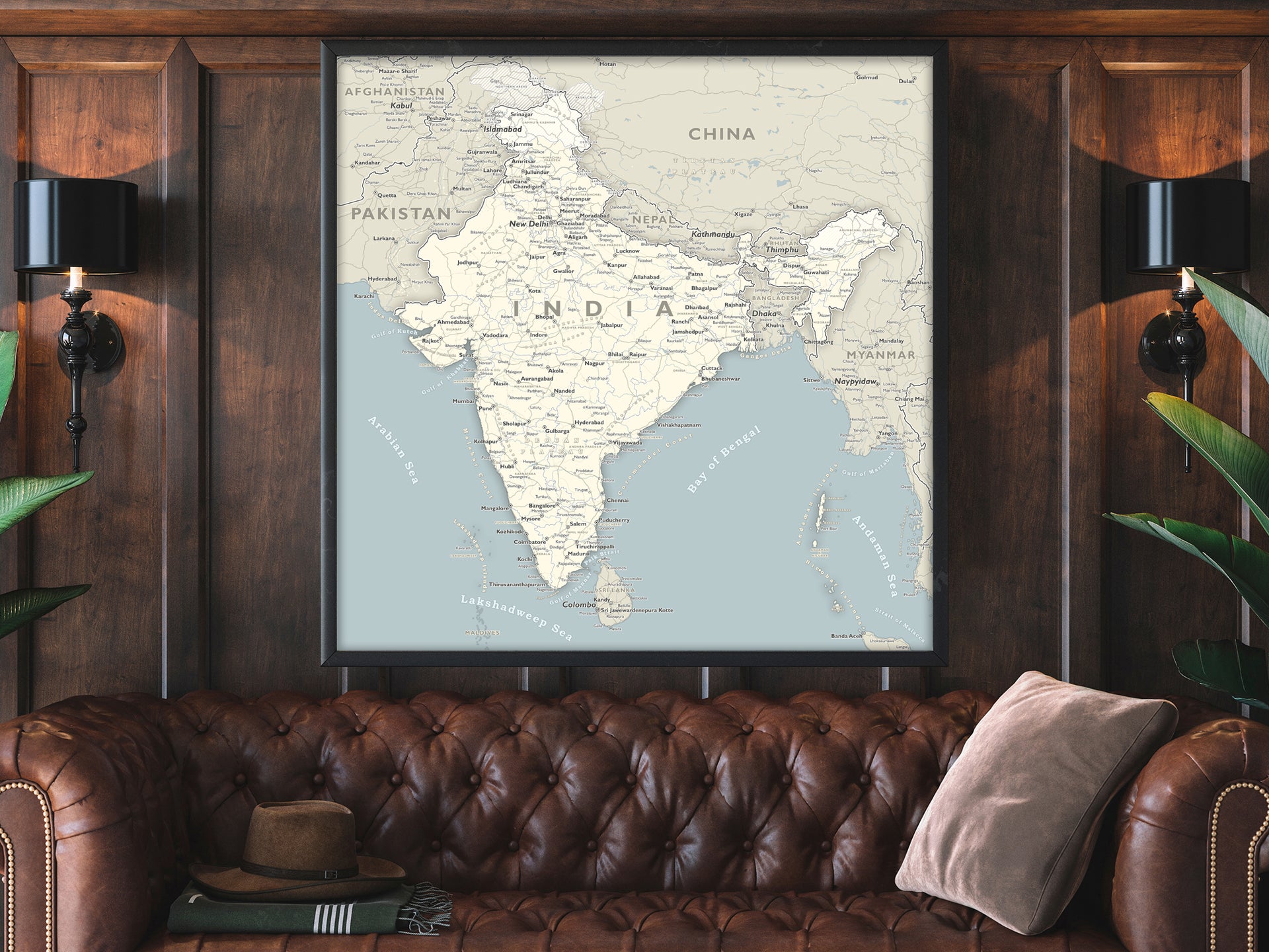 Map of India with states – GeoJango Maps