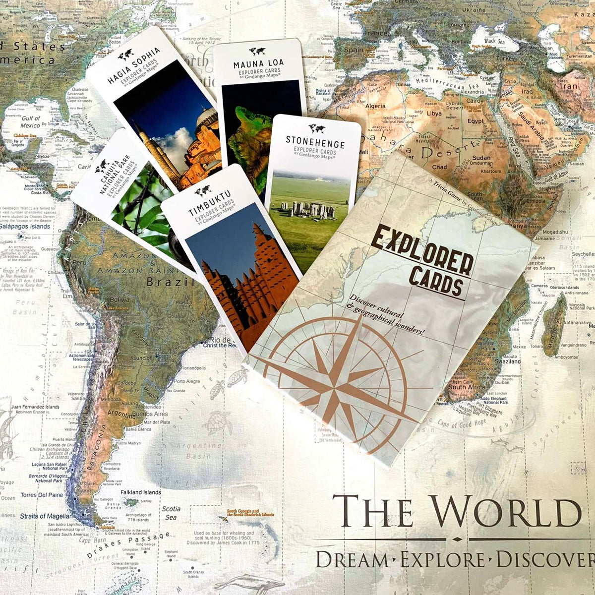 Teacher Classroom - Explorer Card & Map Set – GeoJango Maps