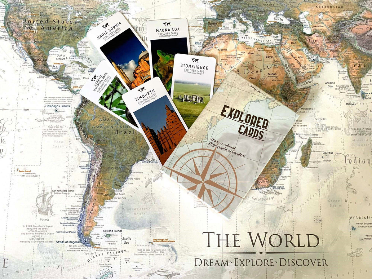 Teacher Class Room - Explorer Card & Map Set – GeoJango Maps