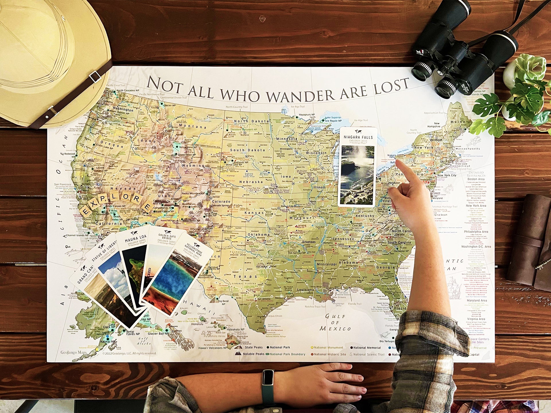 USA Travel Map for RV - Explore America – GeoJango Maps