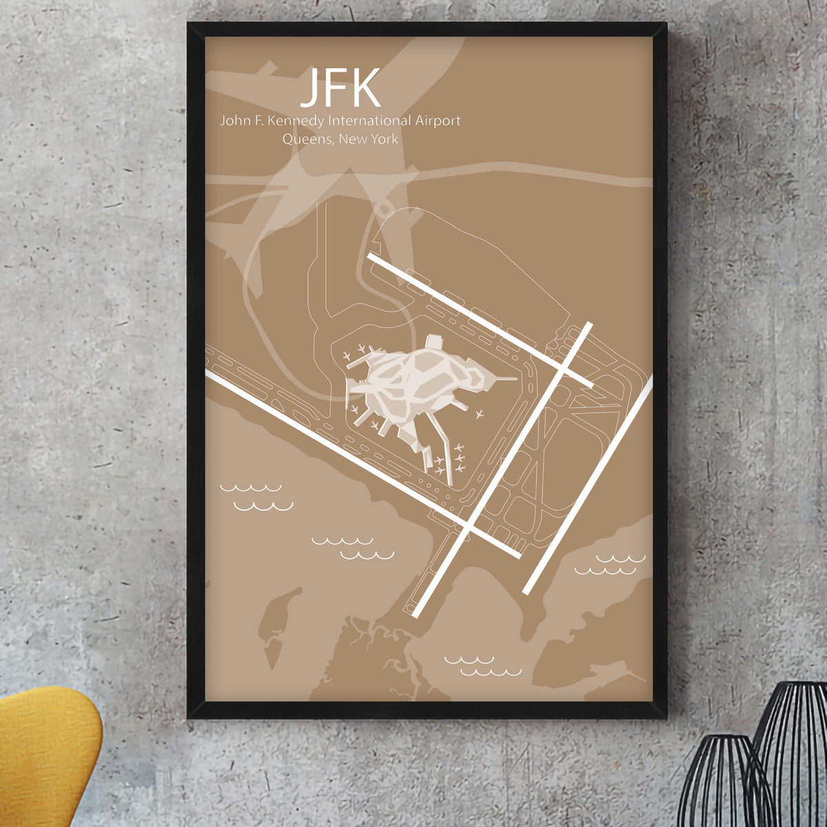 JFK - John F. Kennedy Airport Runway Map – GeoJango Maps