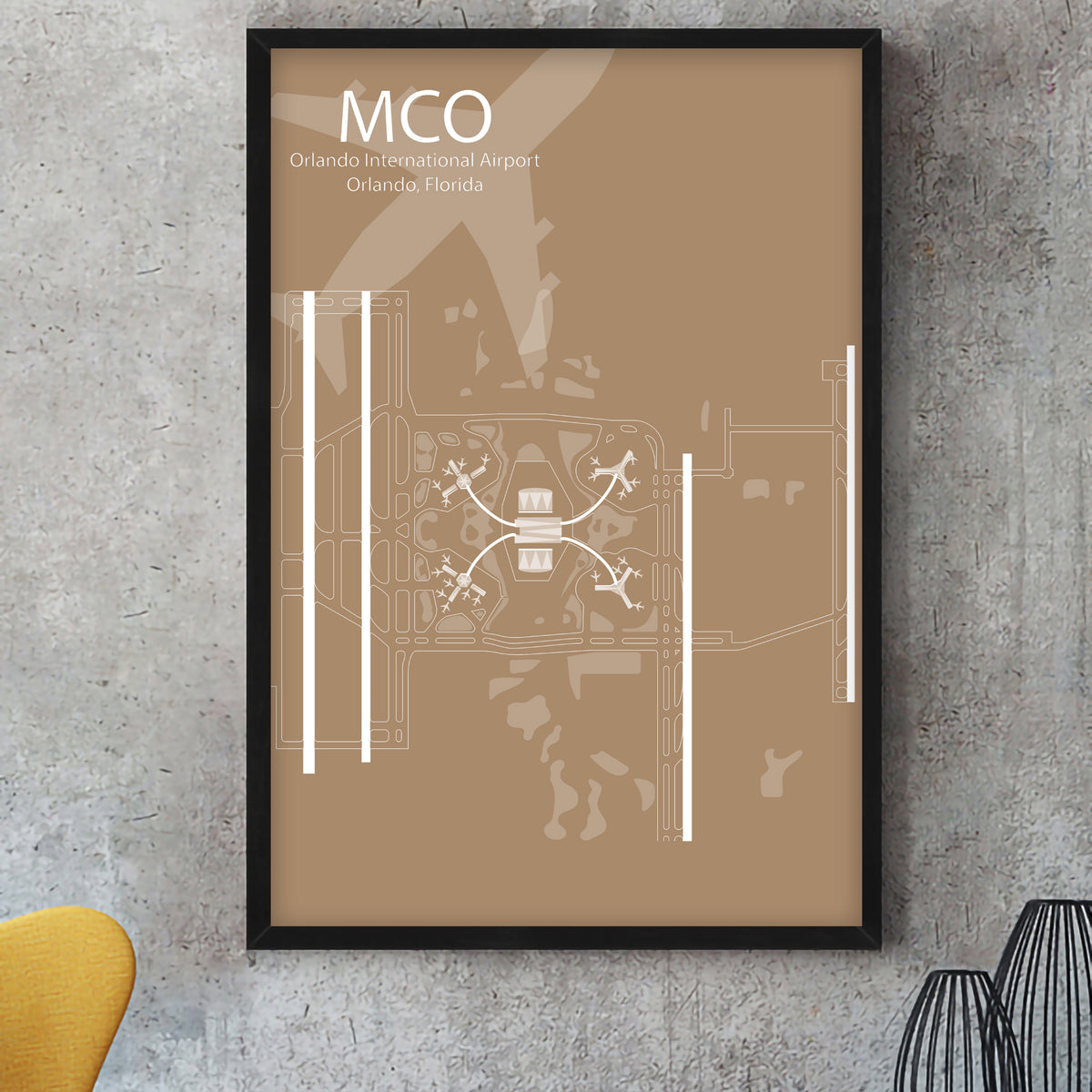 MCO - Orlando Airport Runway Map – GeoJango Maps