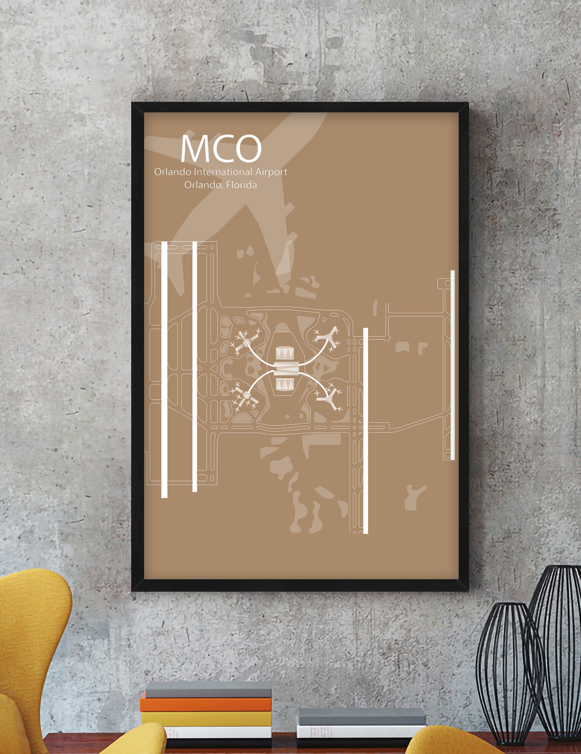 MCO - Orlando Airport Runway Map – GeoJango Maps