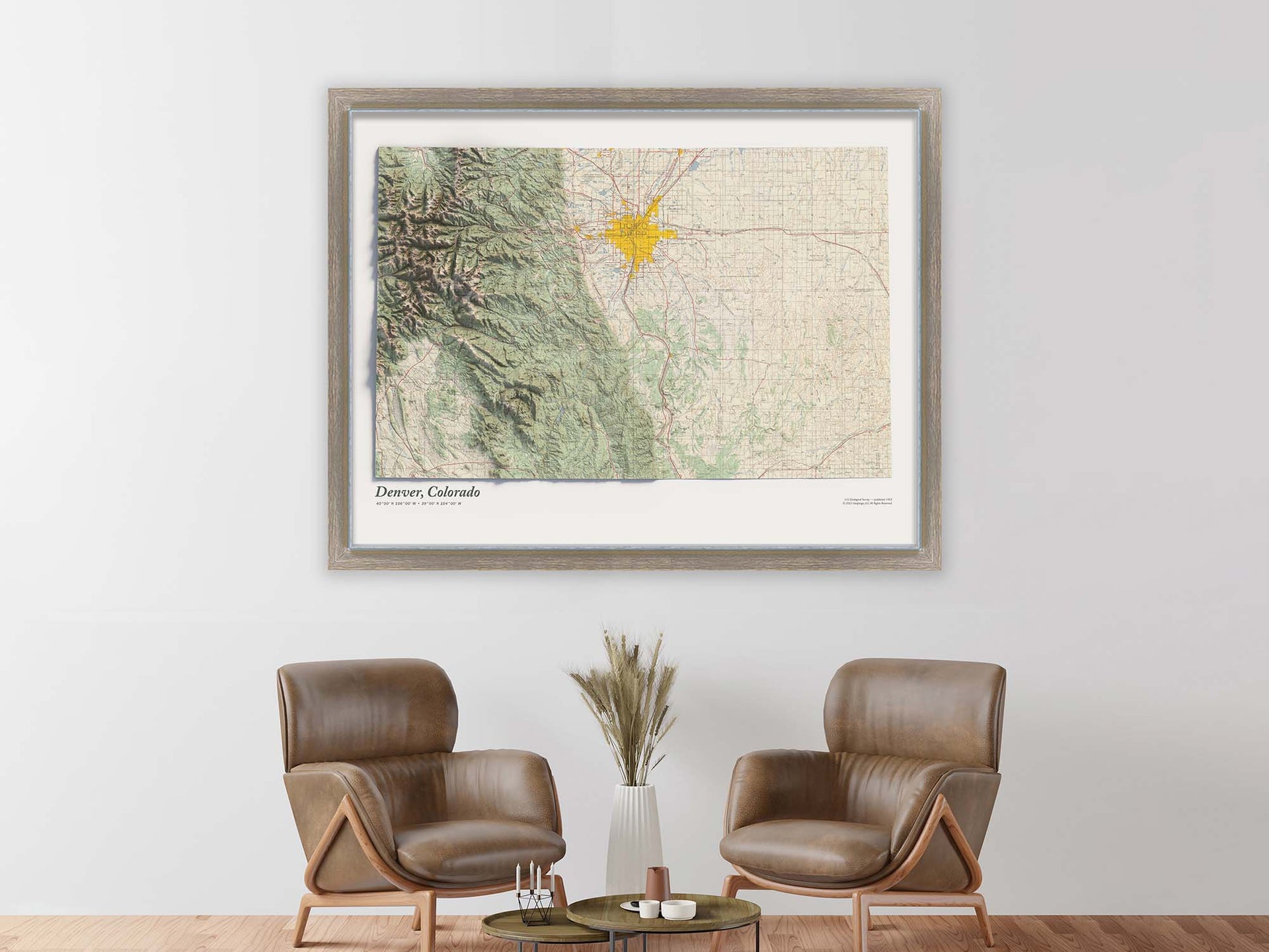 Elevation Map of Denver Colorado Shaded Relief – GeoJango Maps