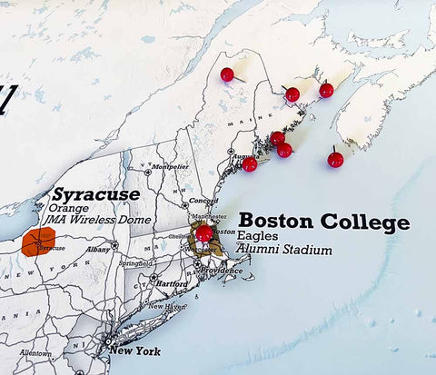 ACC College Football Stadium Conference Map – GeoJango Maps