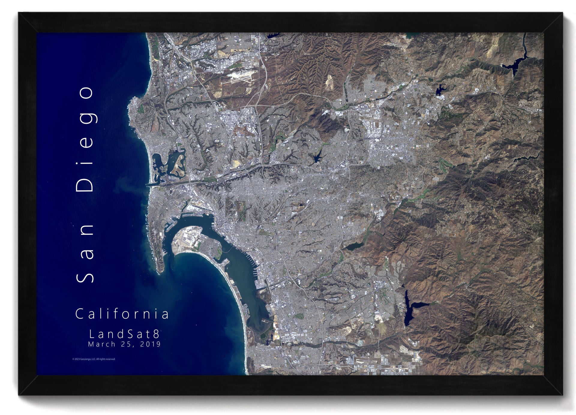 San Diego Satellite Map – GeoJango Maps