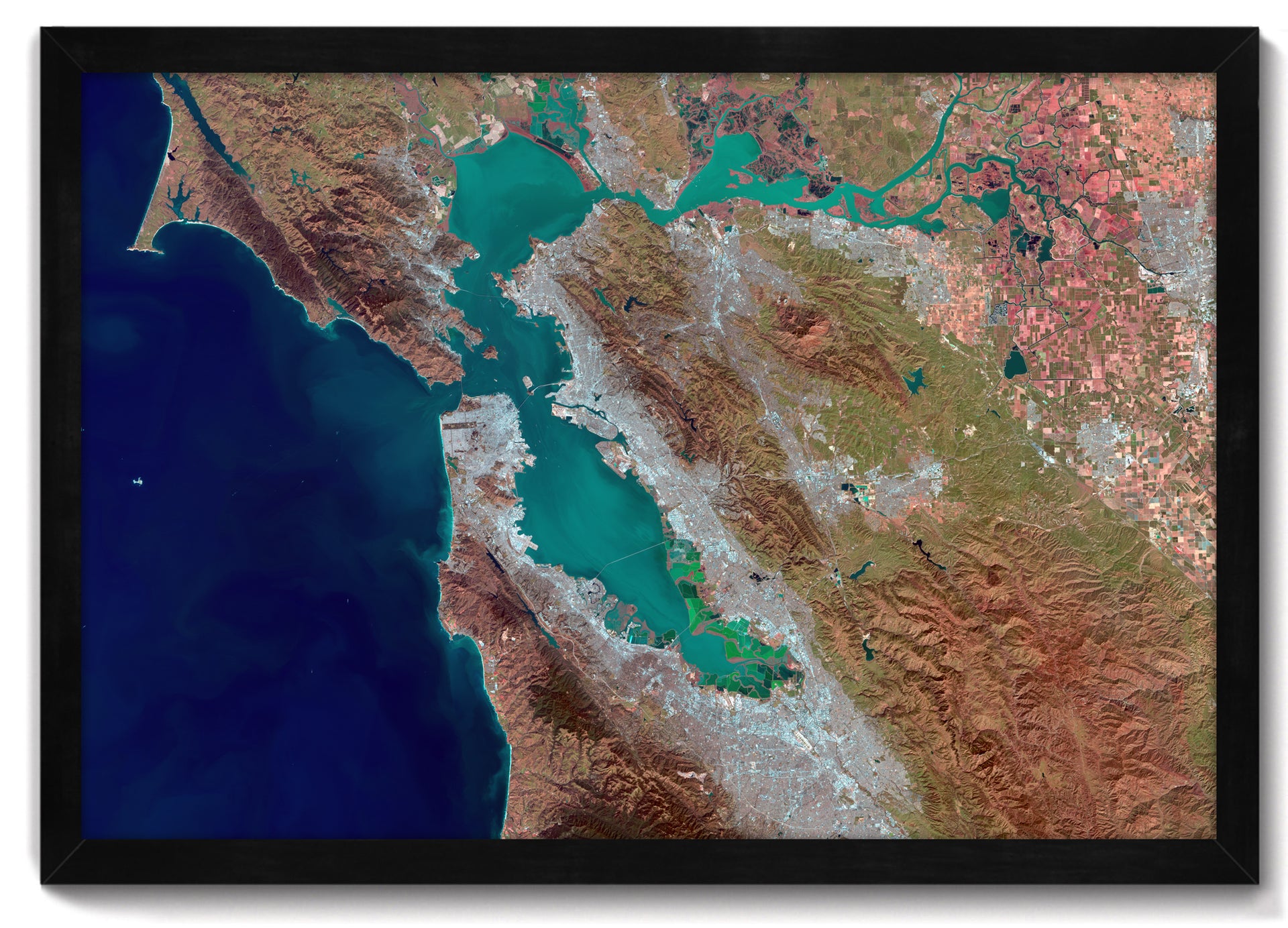 San Francisco Satellite Map – GeoJango Maps