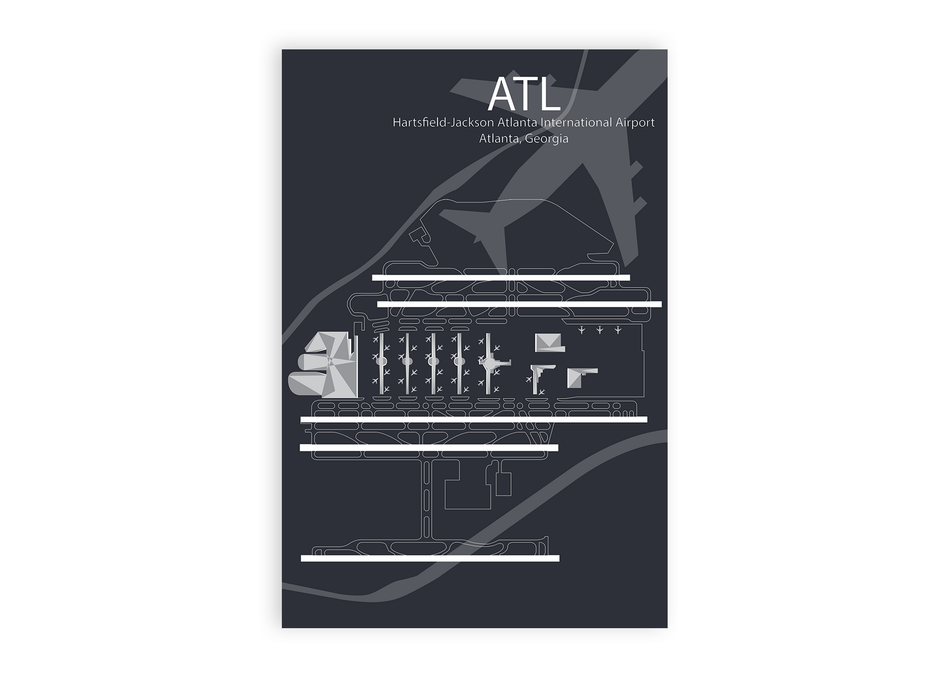 ATL Hartsfield-Jackson Atlanta Airport Map – GeoJango Maps