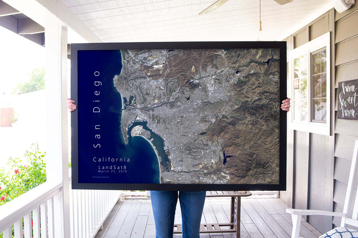 San Diego Satellite Map – GeoJango Maps