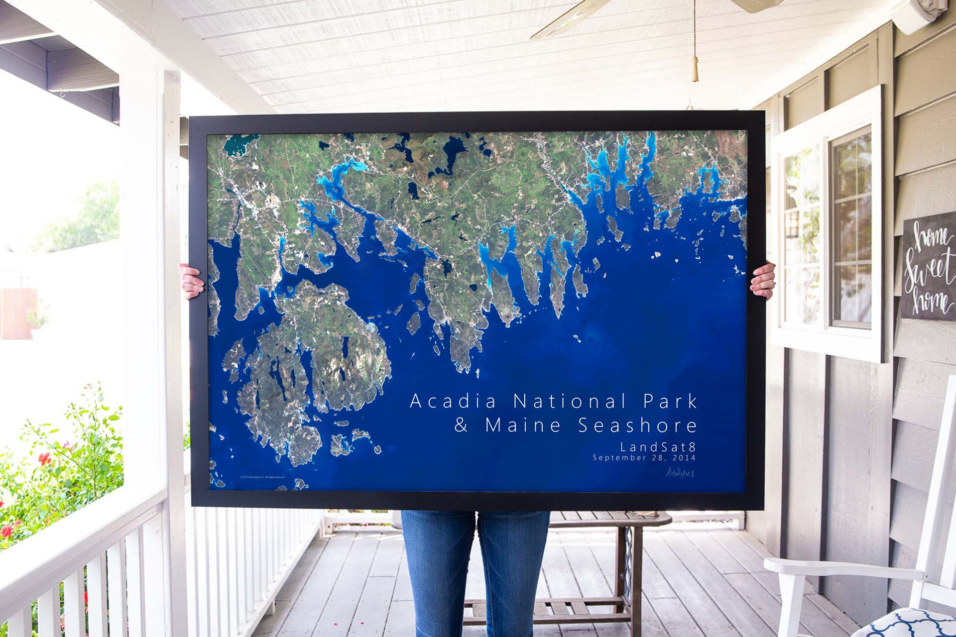 Acadia Satellite Map | Acadia National Park Map – GeoJango Maps