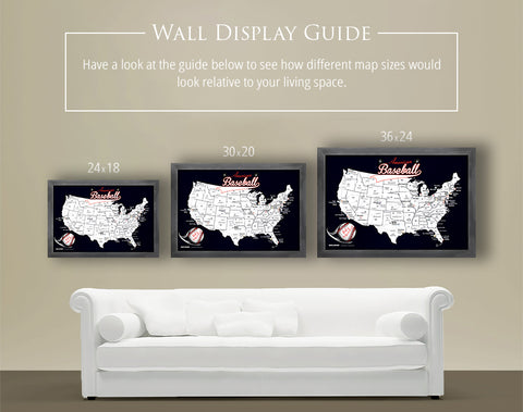 Baseball Stadium Map - Framed - SF Giants – GeoJango Maps