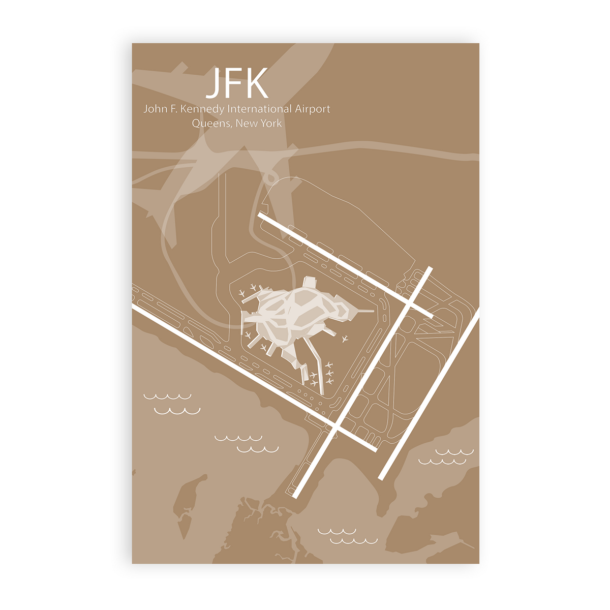 Wholesale John F. Kennedy Airport Runway Map – GeoJango Maps