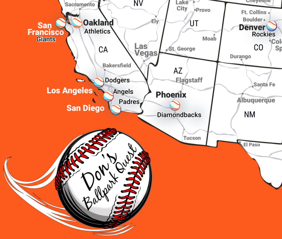 Baseball Stadium Map - Framed - SF Giants – GeoJango Maps