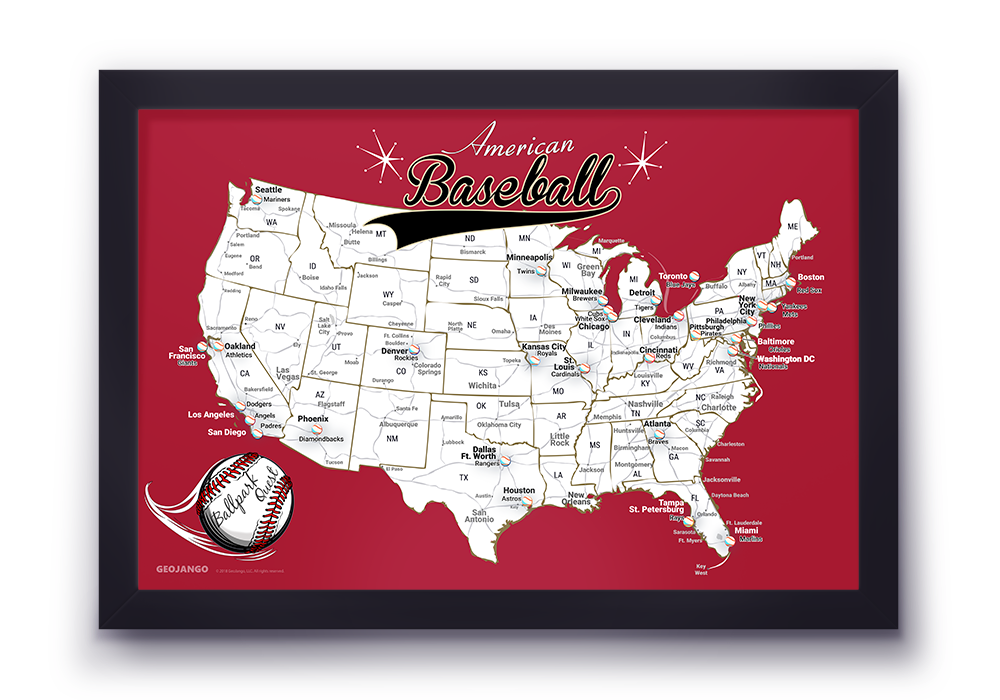 Arizona Diamondbacks Baseball Stadium Map – GeoJango Maps