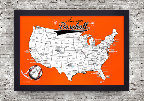 Baltimore Orioles Baseball Stadium Map – GeoJango Maps