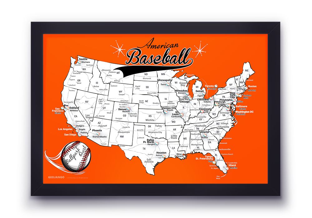 Baltimore Orioles Baseball Stadium Map – GeoJango Maps