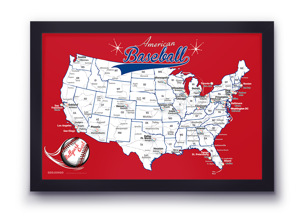 Baseball Stadium Map Texas Rangers – GeoJango Maps