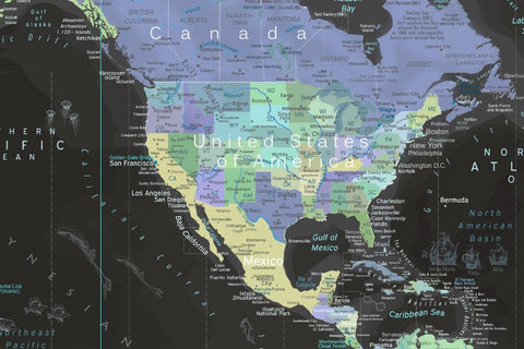 World travel map – GeoJango Maps