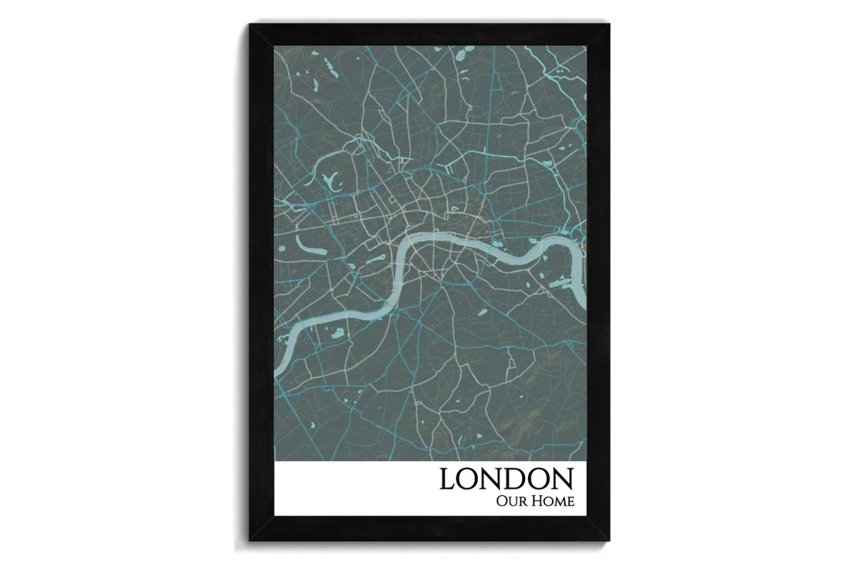 London England City Push Pin Map – GeoJango Maps