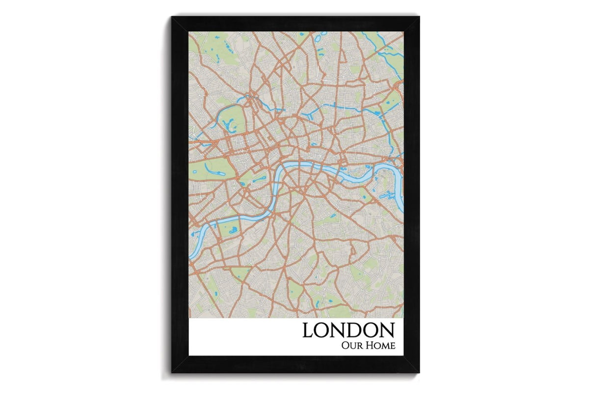 London England City Push Pin Map – GeoJango Maps