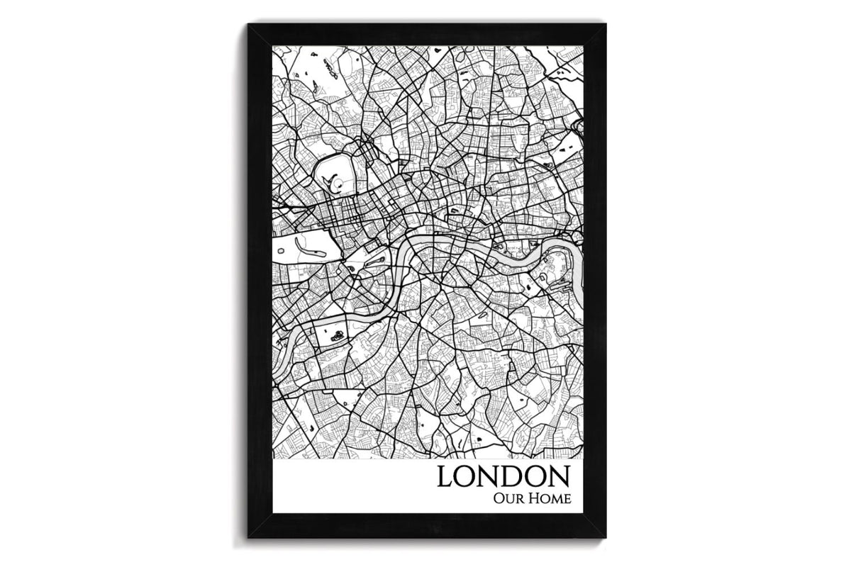 London England City Push Pin Map – GeoJango Maps