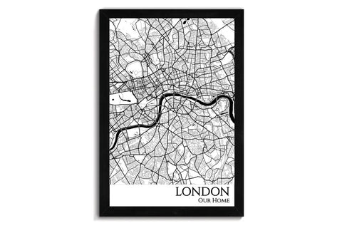London England City Push Pin Map – GeoJango Maps