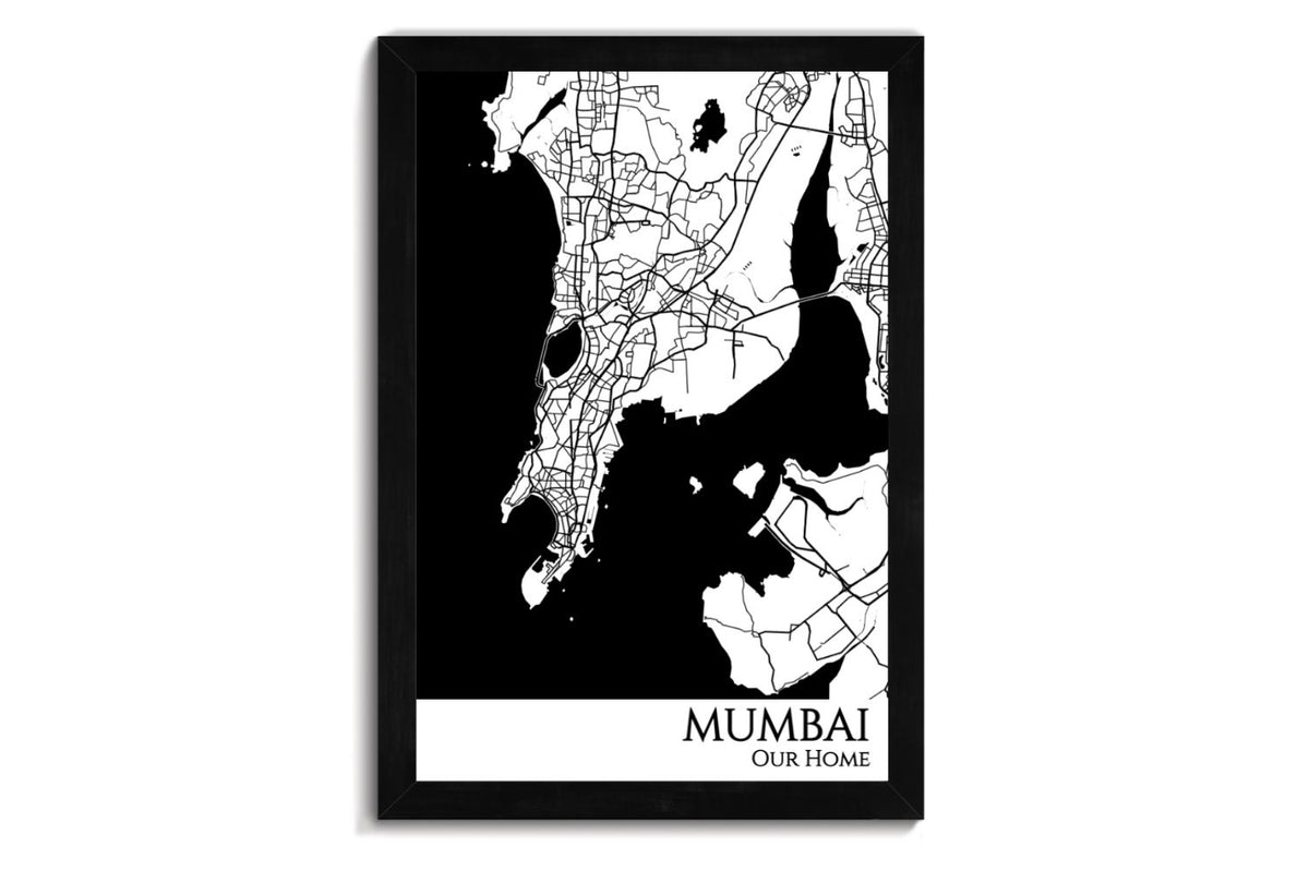 Mumbai India City Push Pin Map – GeoJango Maps