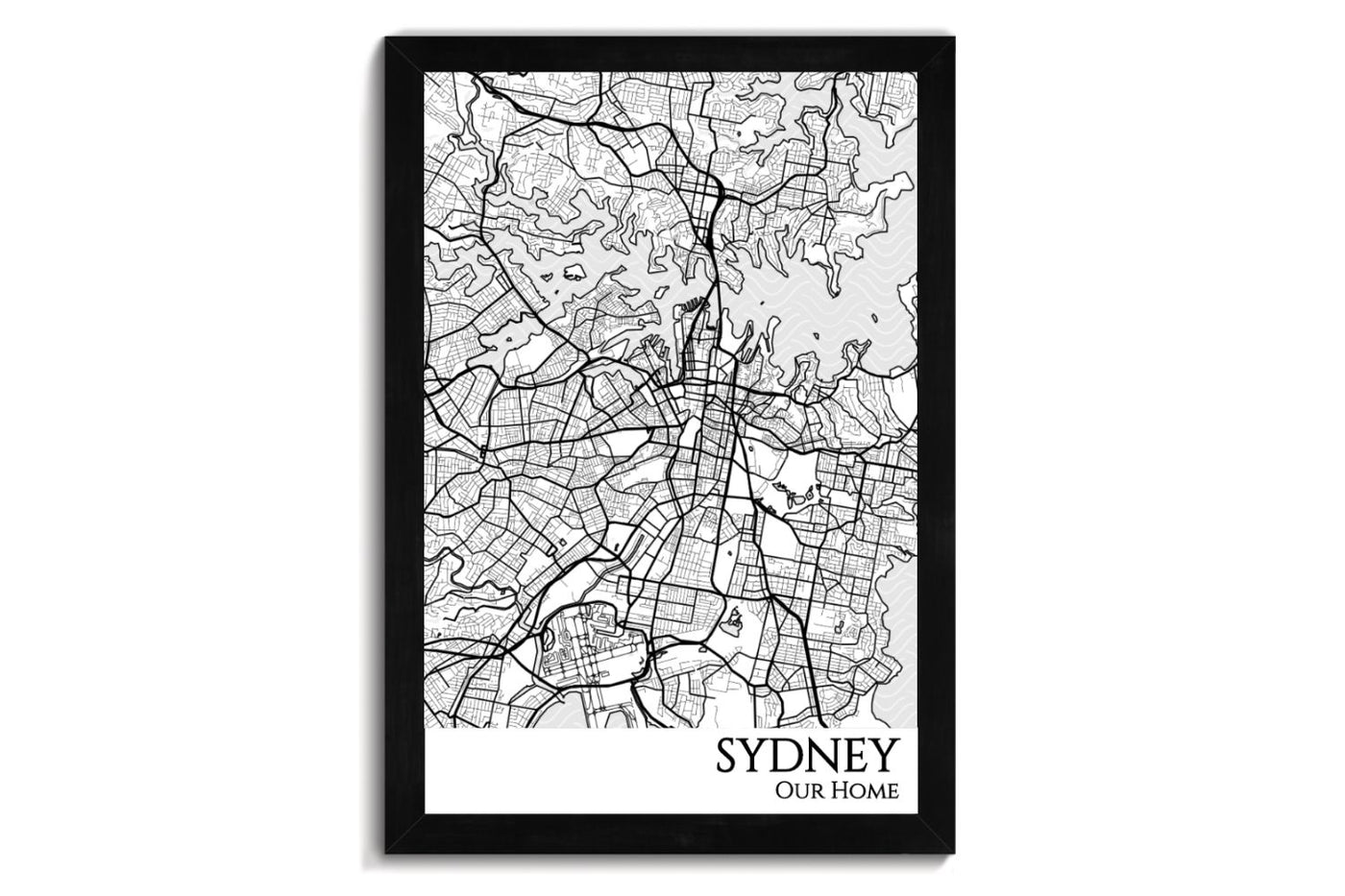 Sydney Australia City Push Pin Map – GeoJango Maps