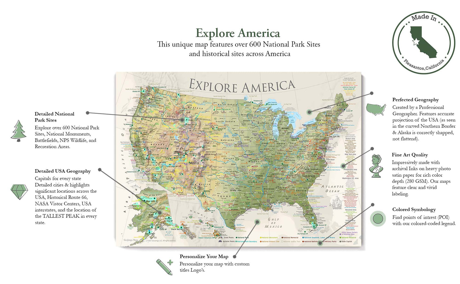 Wholesale National Parks Map - Nautilus Edition – GeoJango Maps